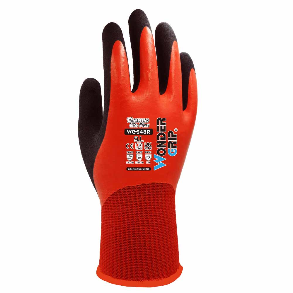 Wonder Grip WG-348R Thermo Lite Waterproof Thermal Gloves | GlovesnStuff