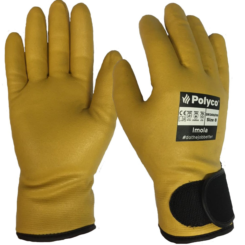 Polyco Imola Drivers Gloves Nitrile Coated Cold Heat | Glovesnstuff