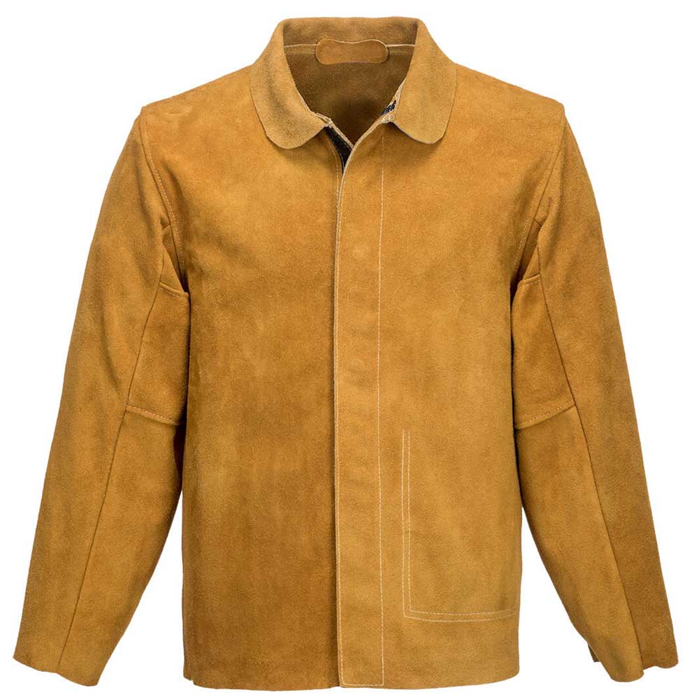 Portwest SW34 Leather Welding Jacket Class 2 | GlovesnStuff